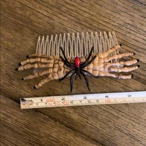 Halloween | Accessories | Halloween Hair Comb Creepy Spider Skeleton ...